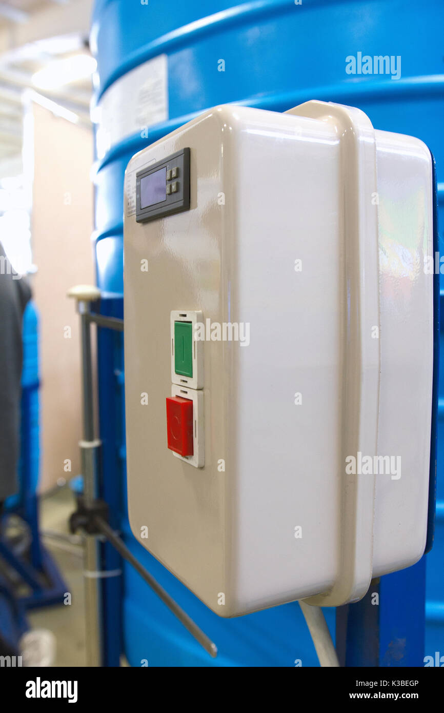 Industrial control panel to manage the plant Stock Photo - Alamy