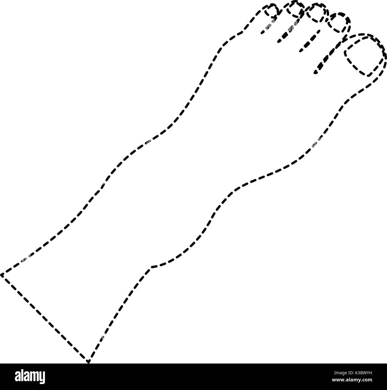 Human ankle icon vector vectors Black and White Stock Photos & Images ...