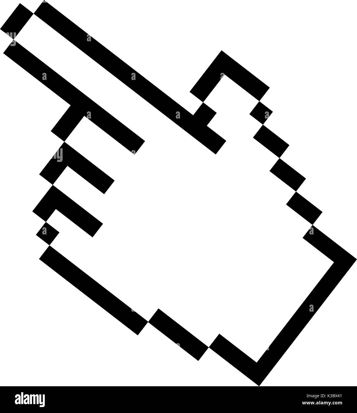 pointer hand index isolated icon vector illustration design Stock ...