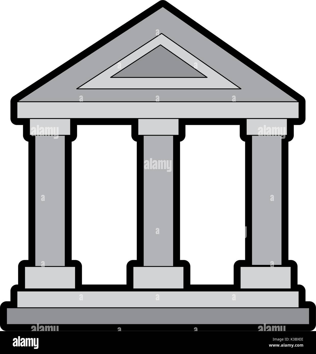 building with columns icon vector illustration design Stock Vector ...