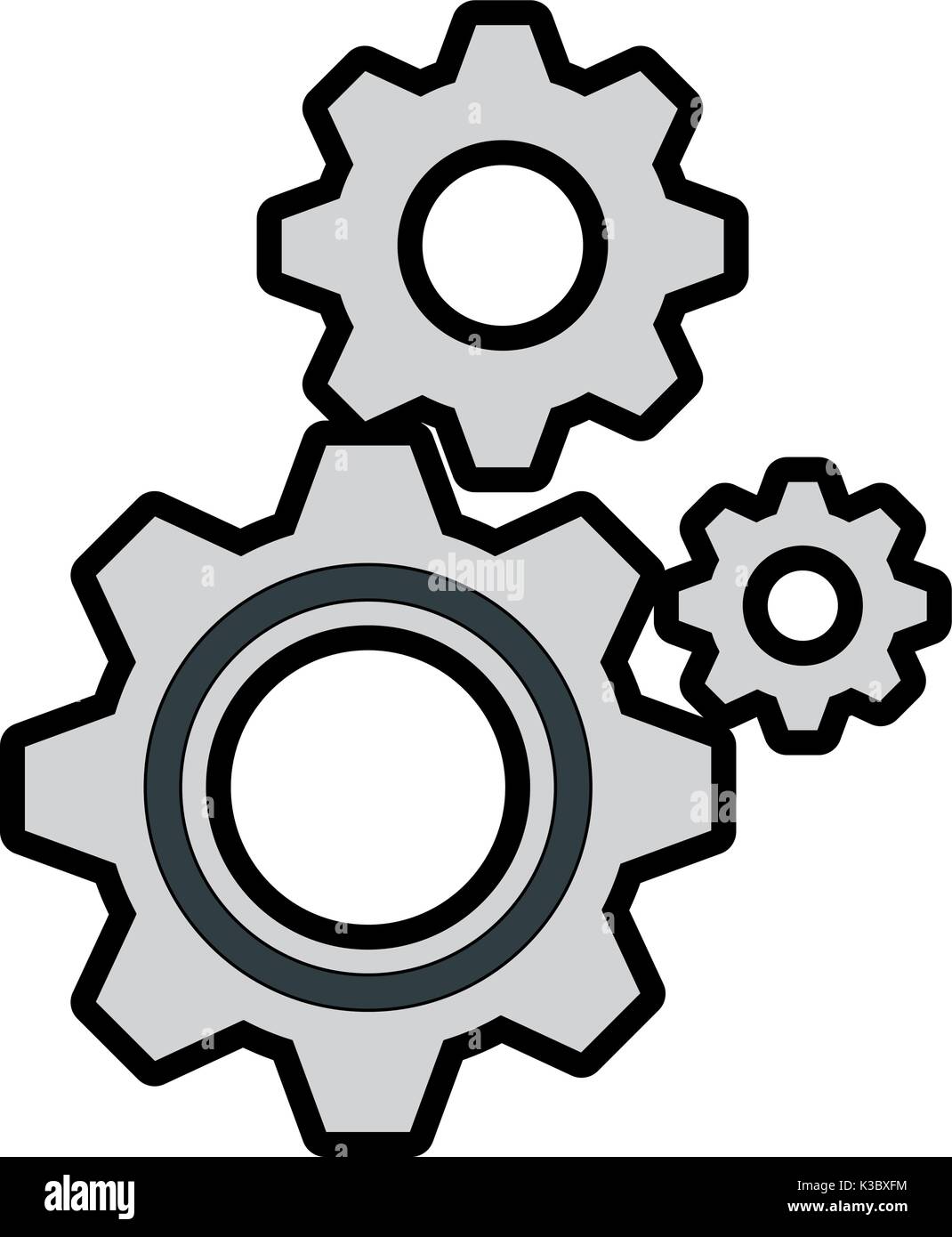 gears machinery isolated icon vector illustration design Stock Vector ...
