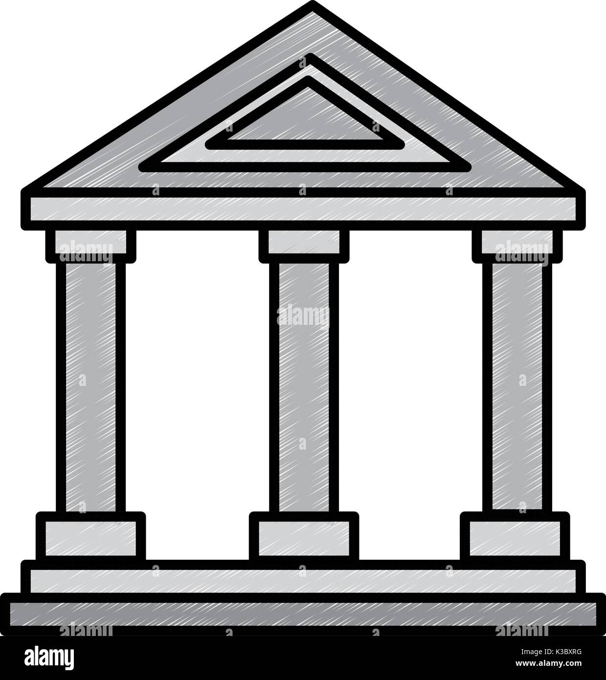 building with columns icon vector illustration design Stock Vector ...