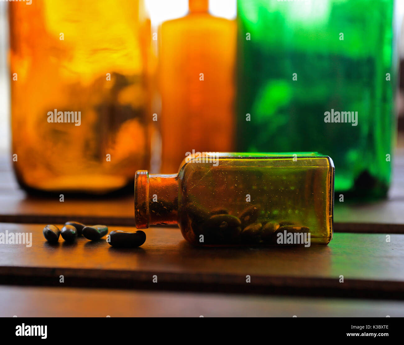 Bottles and potions Stock Photo - Alamy