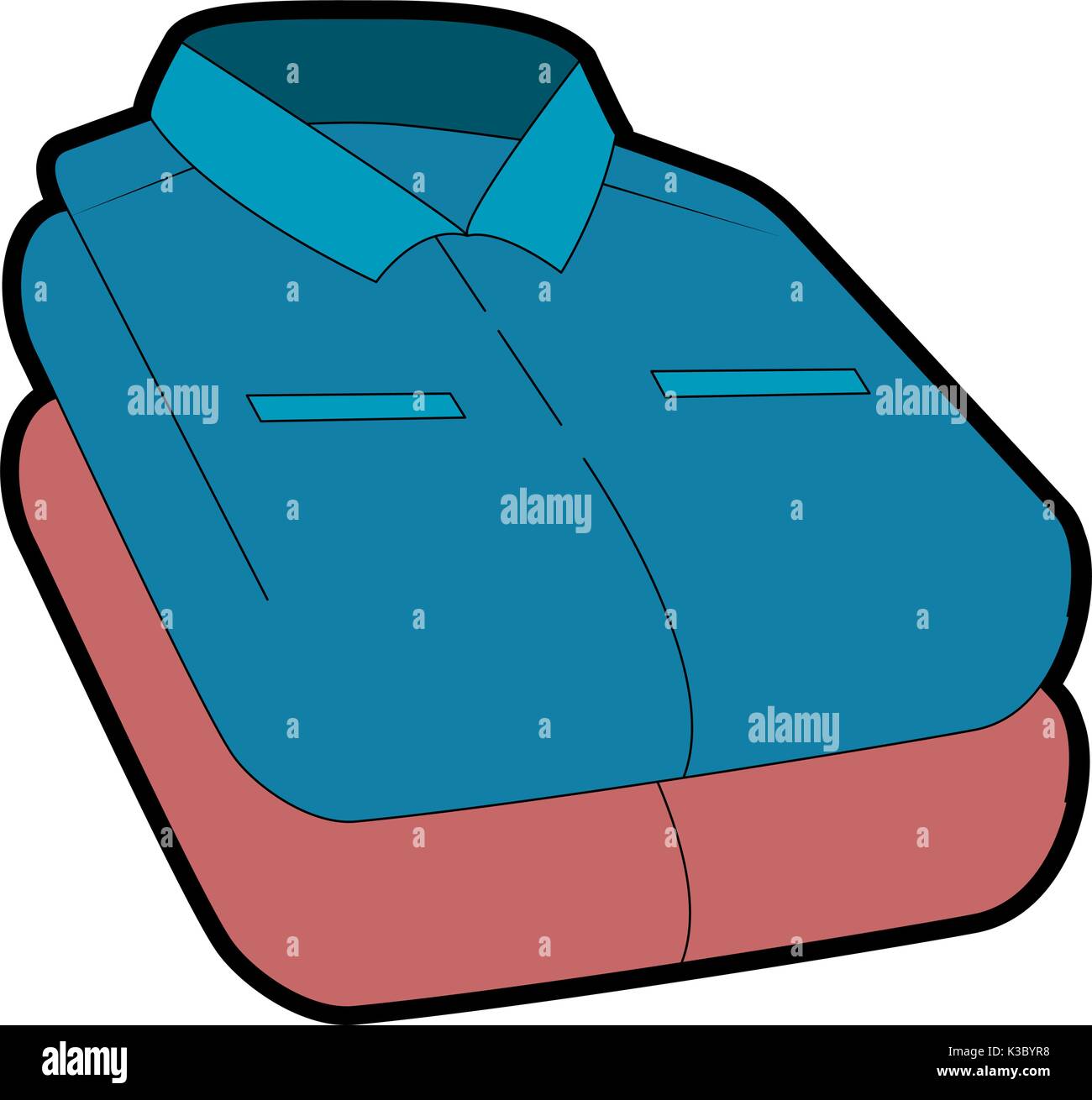 Folded shirt isolated icon Stock Vector Image & Art - Alamy