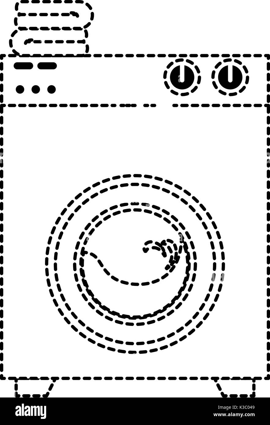 Laundry machinery Black and White Stock Photos & Images - Alamy