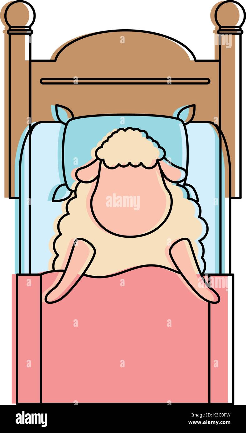 Sleeping Cartoon Sheep High Resolution Stock Photography and Images - Alamy