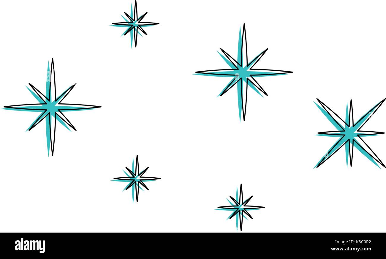 starry sky scene icon Stock Vector Image & Art - Alamy