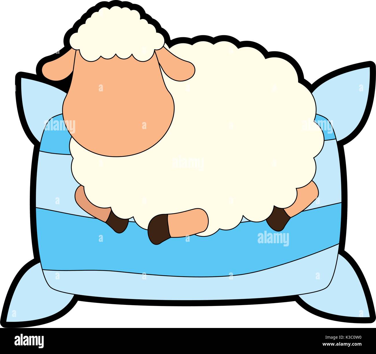 Sleeping Cartoon Sheep High Resolution Stock Photography and Images - Alamy