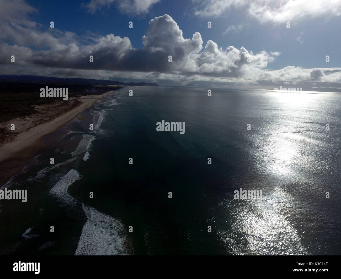 Aerial View Te Arai Point New Zealand Stock Photo - Alamy