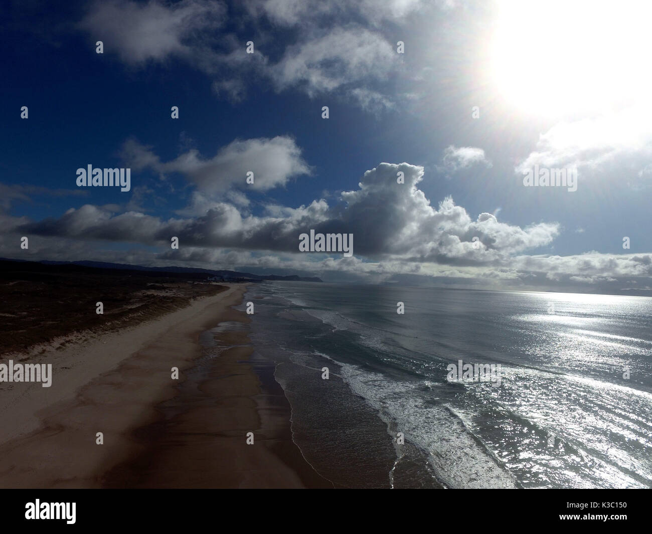 Aerial View Te Arai Point New Zealand Stock Photo - Alamy