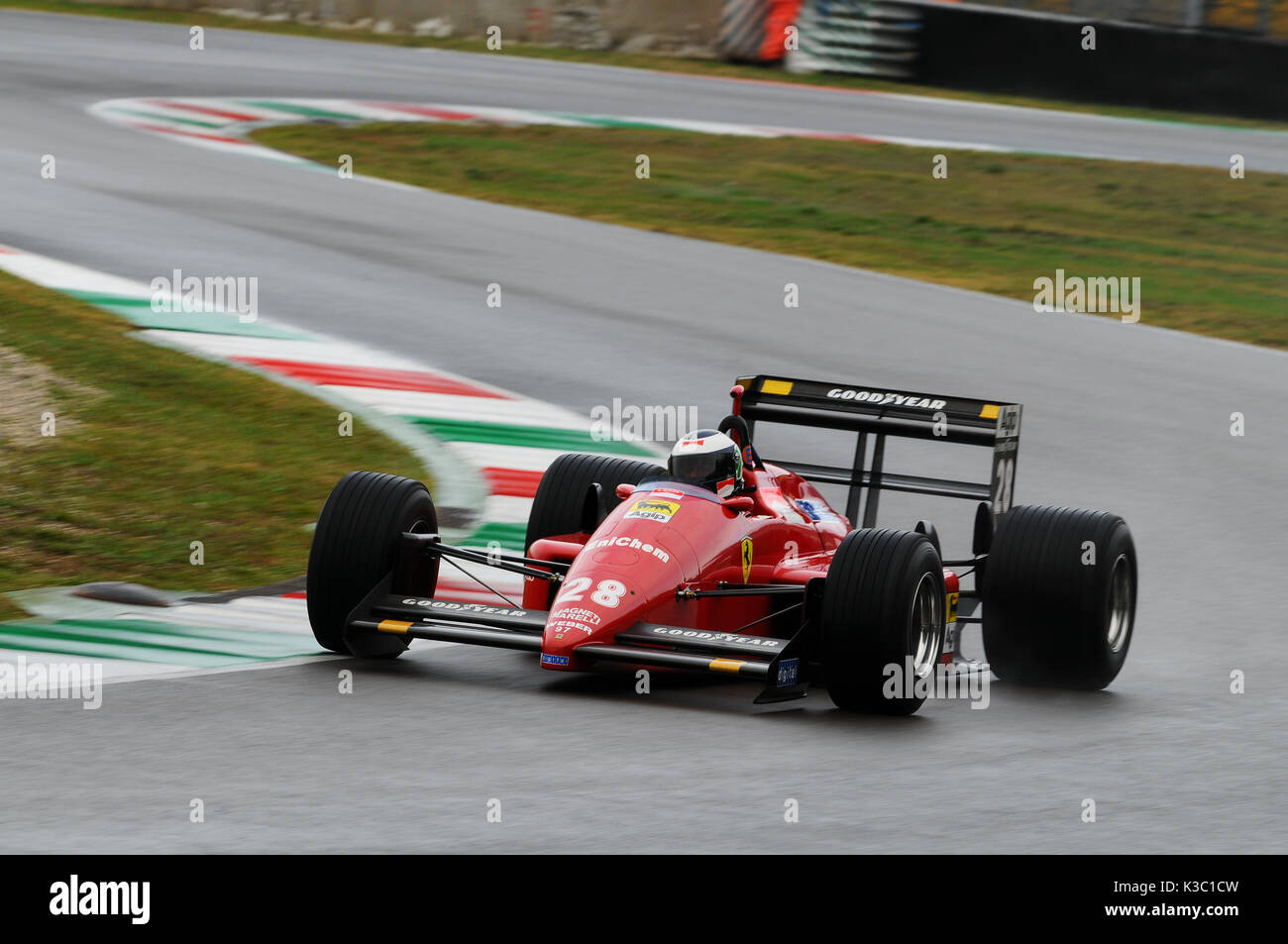 MUGELLO, IT, November, 2011: Gerhard Berger with Historic Ferrari F1 ...