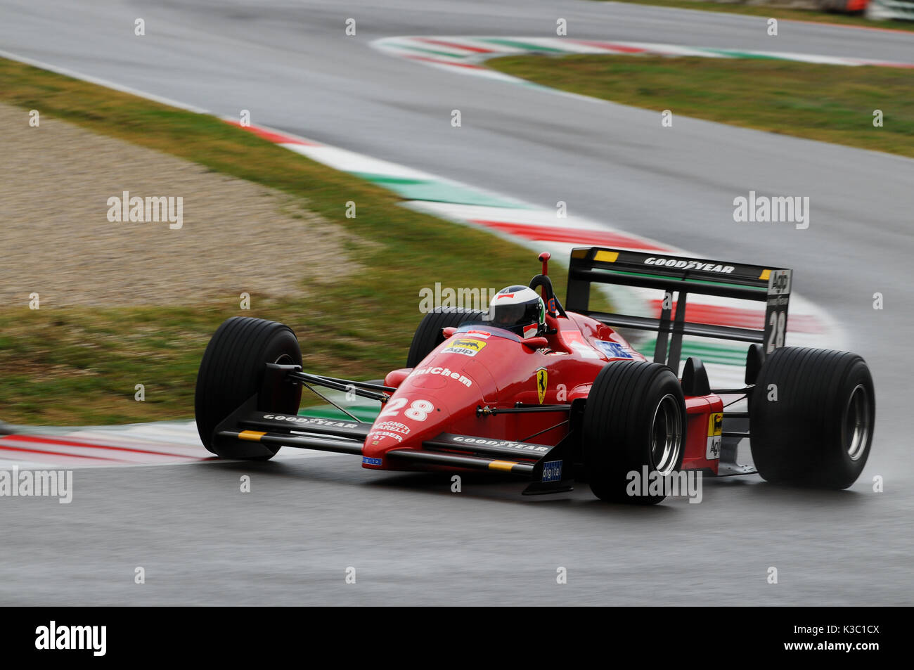 MUGELLO, IT, November, 2011: Gerhard Berger with Historic Ferrari F1 ...