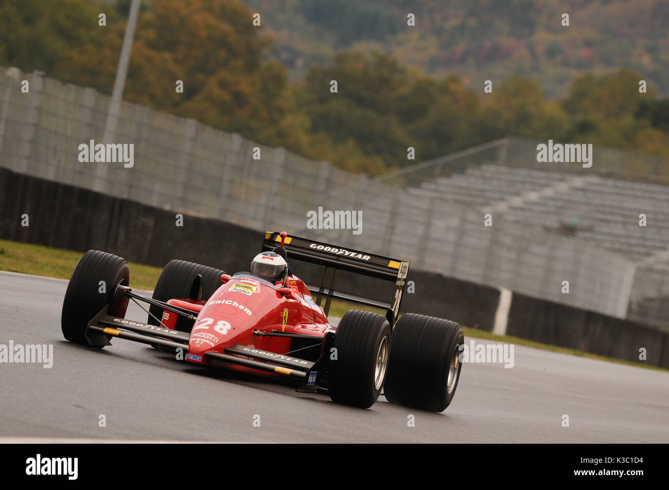 MUGELLO, IT, November, 2011: Gerhard Berger with Historic Ferrari F1 ...