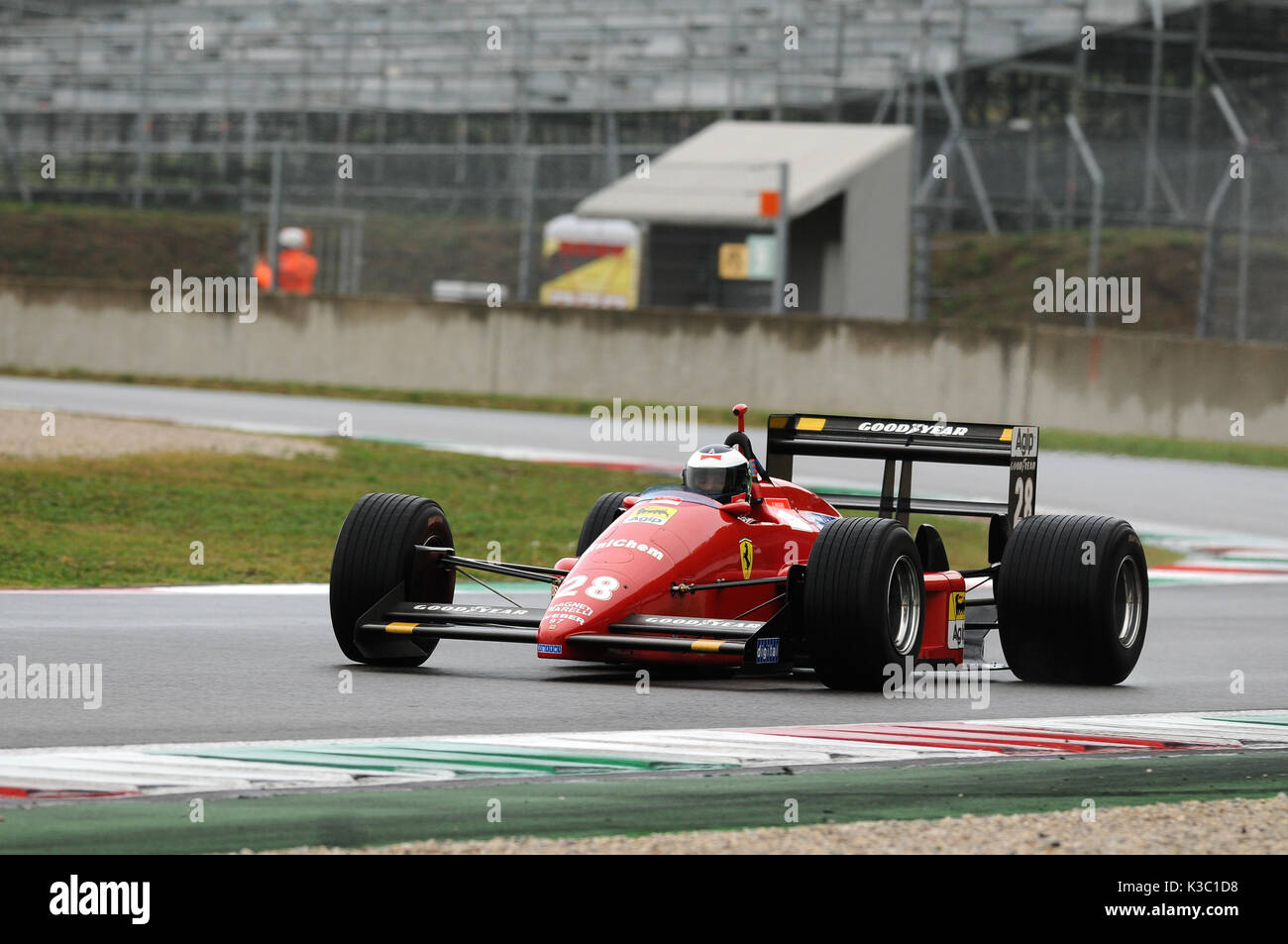 MUGELLO, IT, November, 2011: Gerhard Berger with Historic Ferrari F1 ...