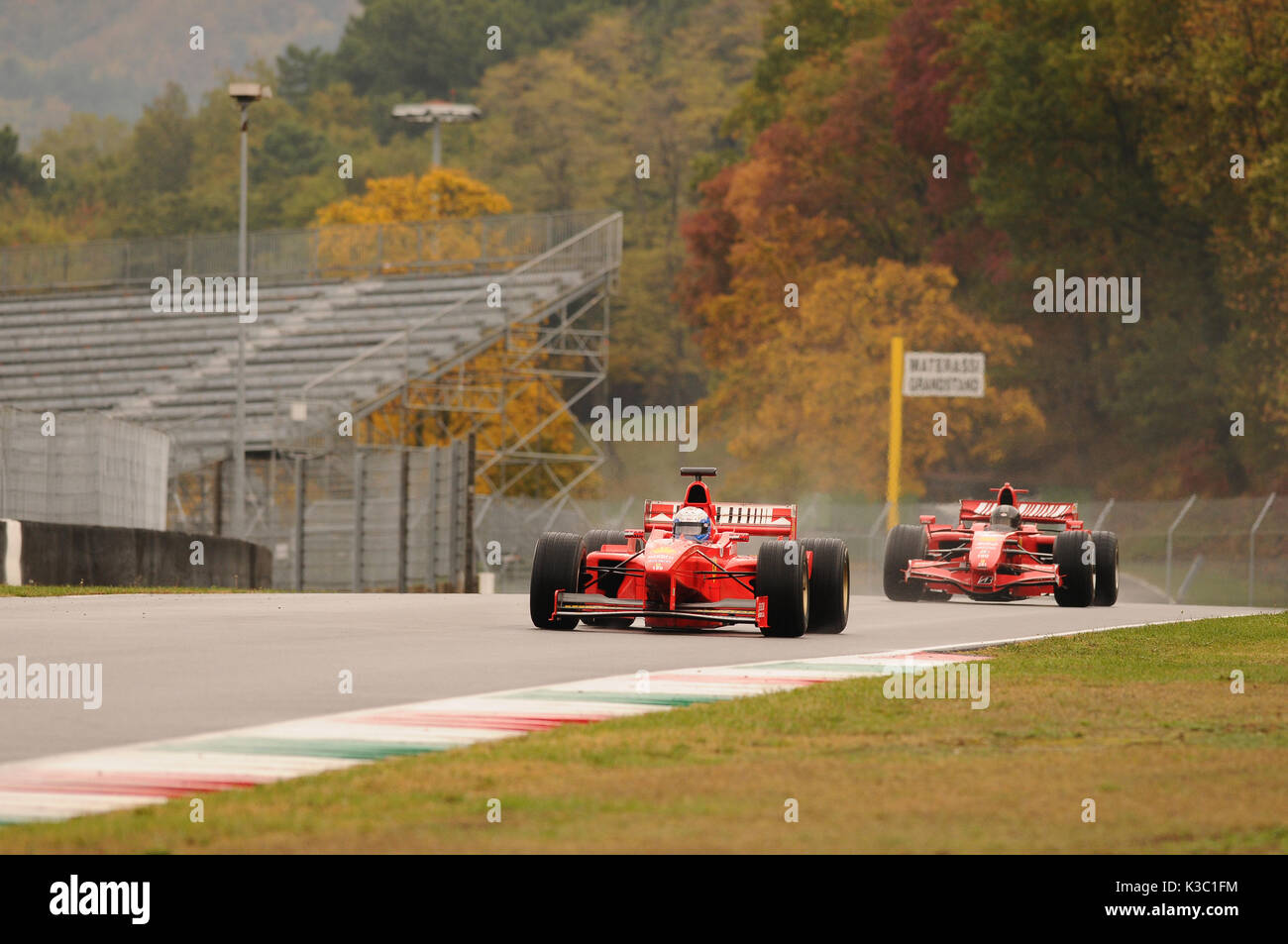 MUGELLO, IT, November, 2011: unknown run with modern era Ferrari F1 ...