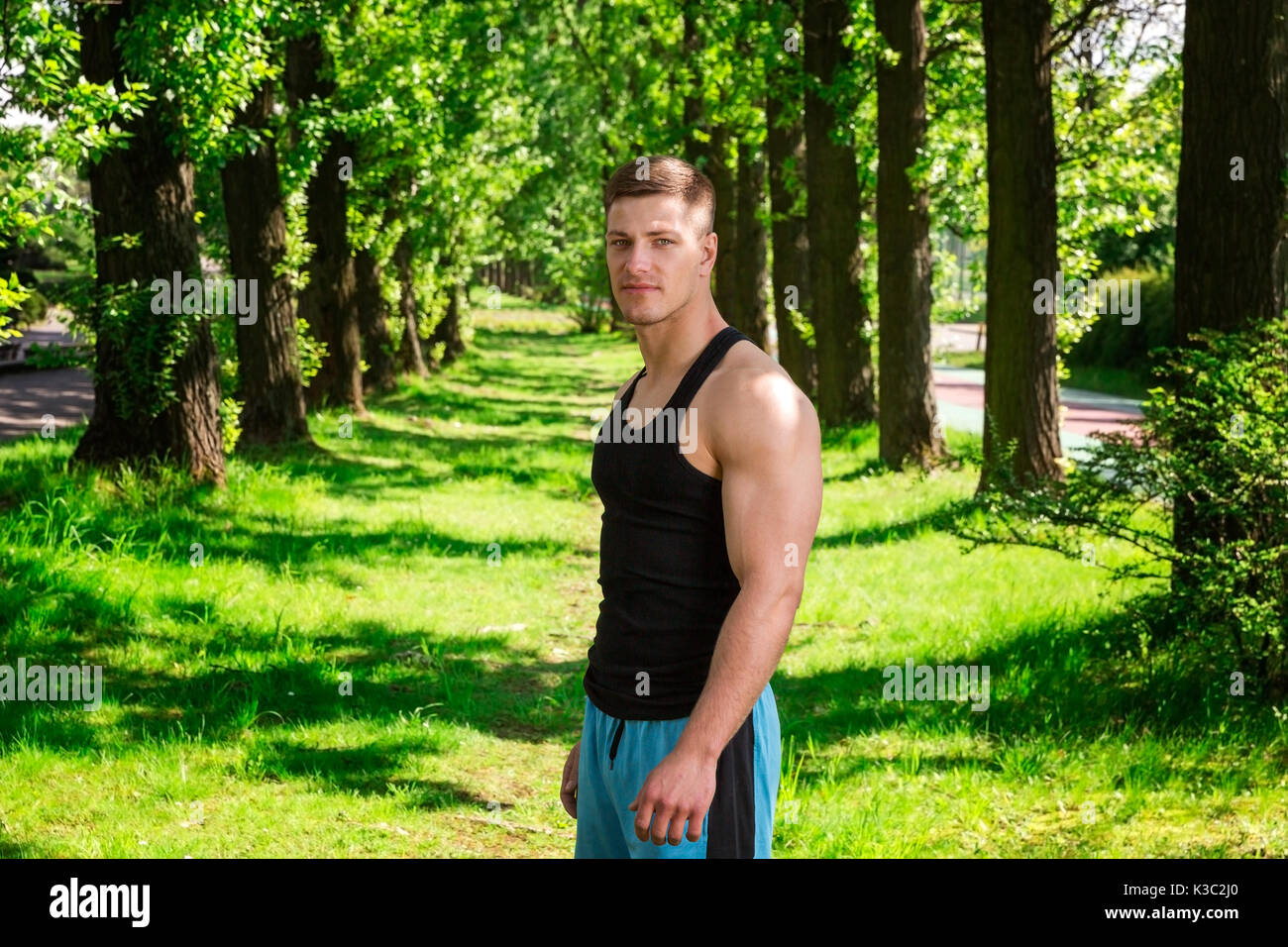 Sport sports male masculine muscles hi-res stock photography and images ...