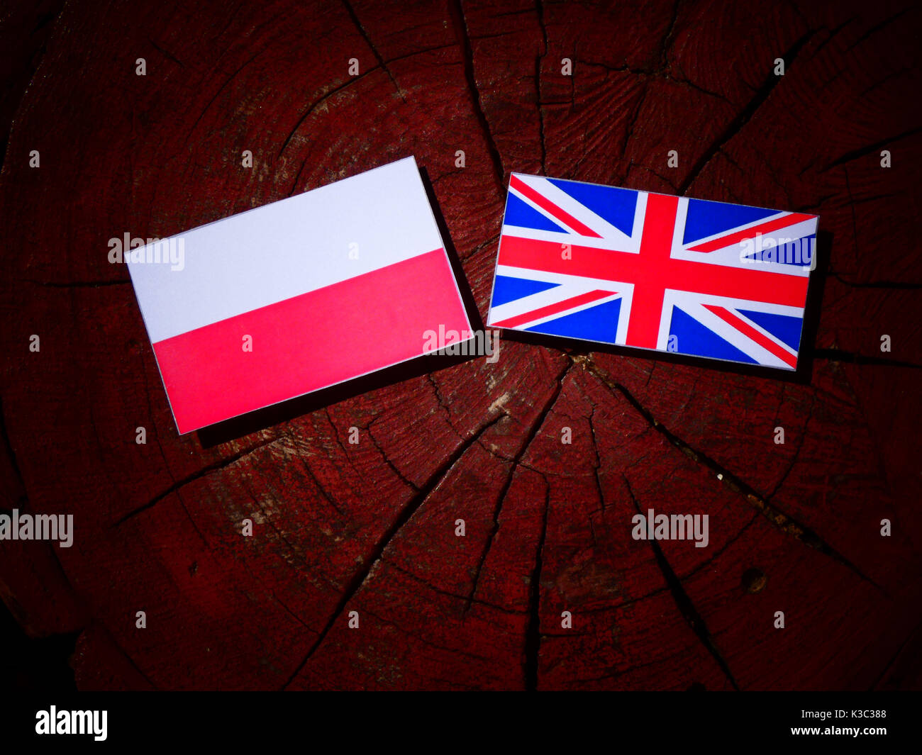 Polish and british flag hi-res stock photography and images - Alamy