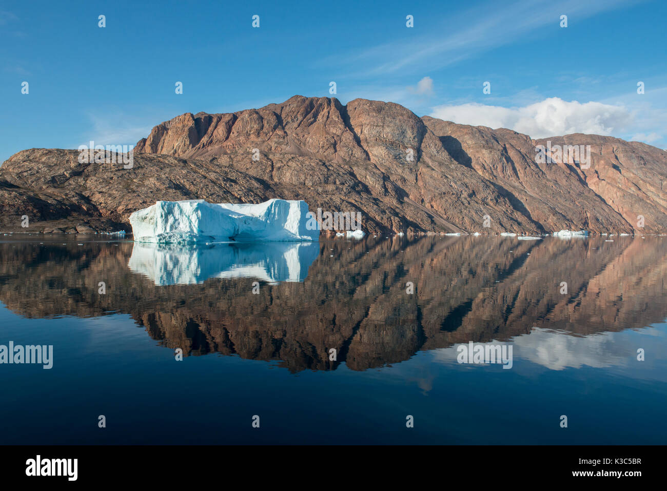 Greenland, Eastern Greenland, Scoresbysund aka Scoresby Sund. Scenic ...