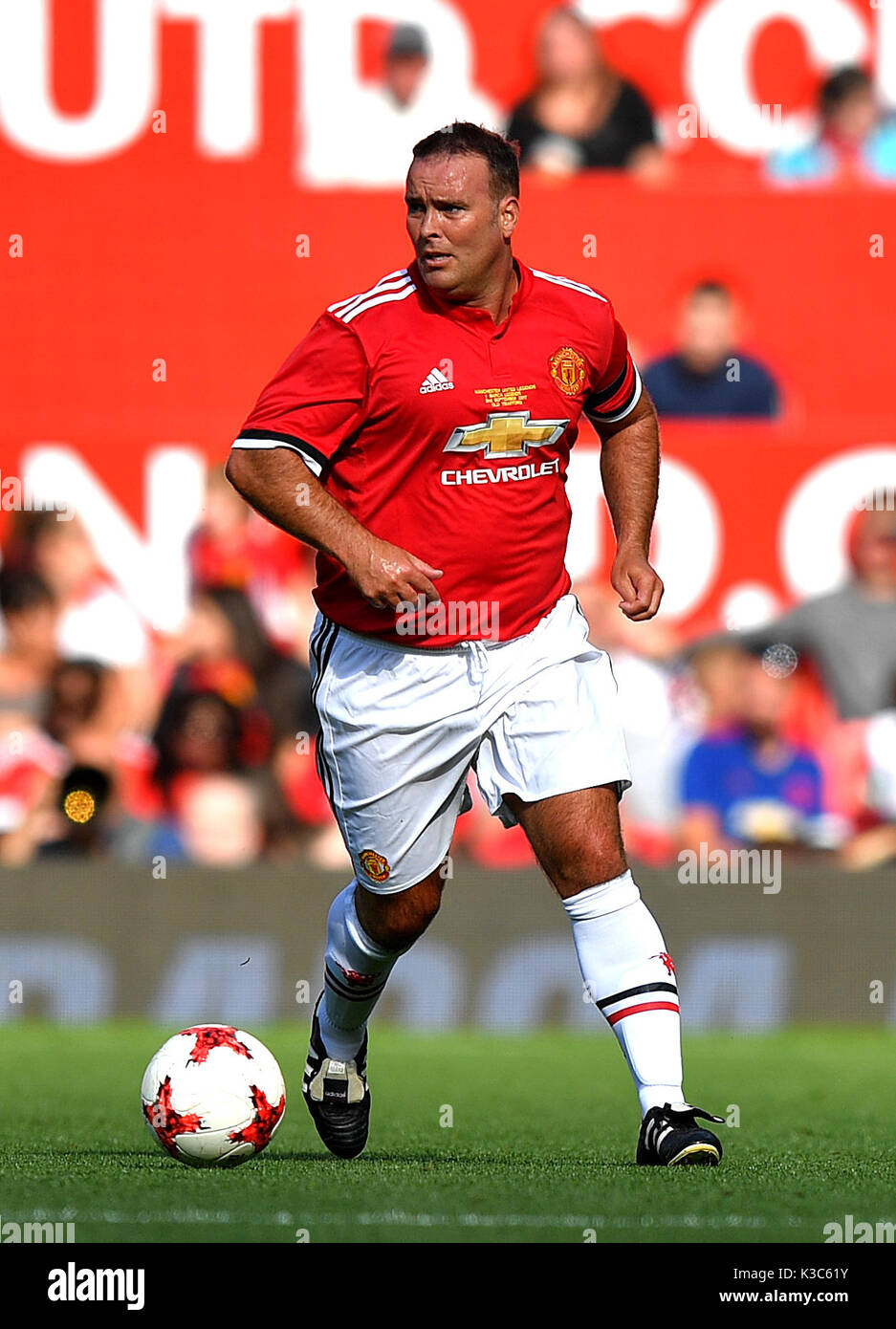 Manchester United's Ben Thornley during the legends match at Old ...