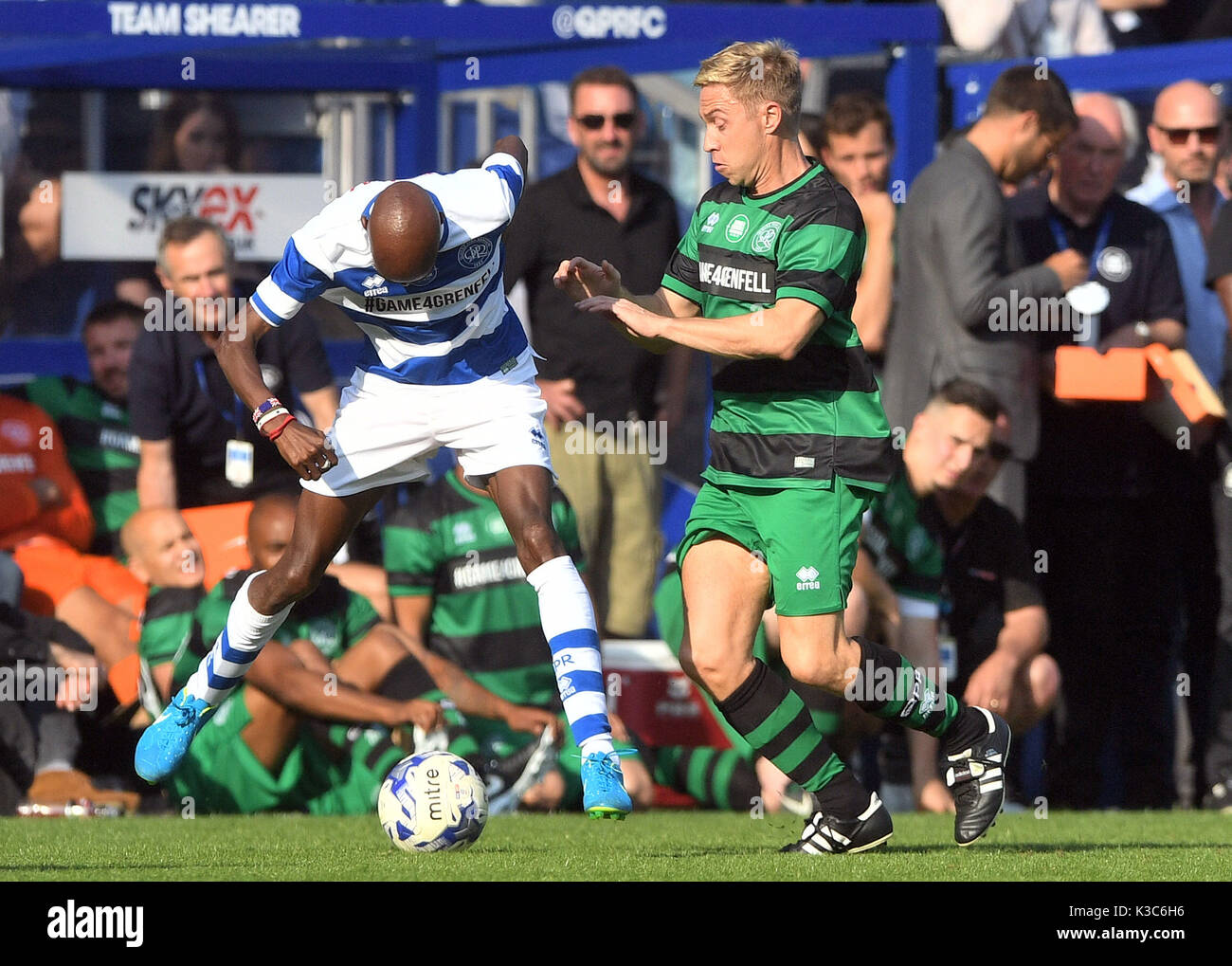 Team Ferdinand's Sir Mo Farah and Team Shearer's Russell Howard battle ...