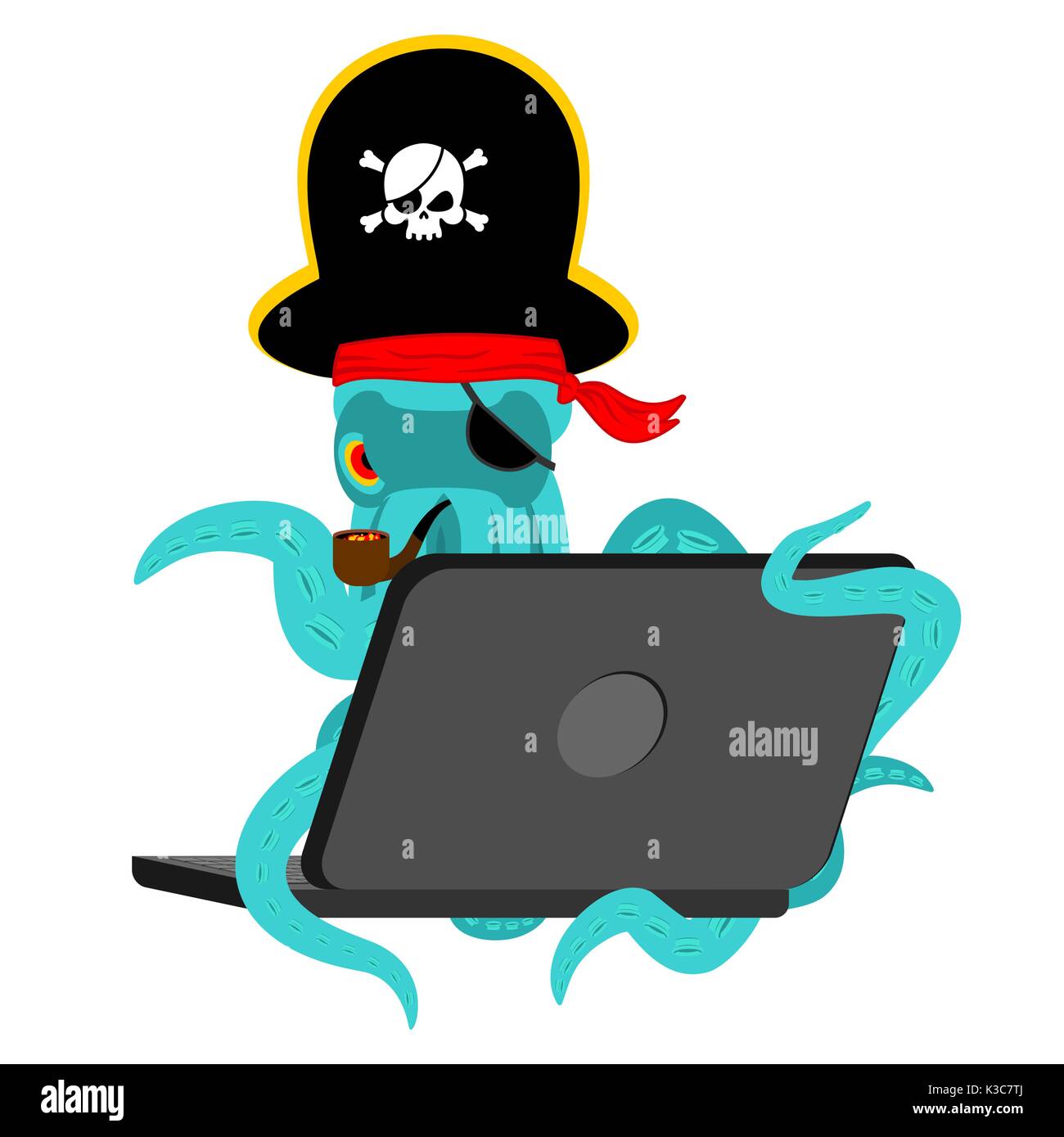 Internet pirates Stock Vector Images - Alamy