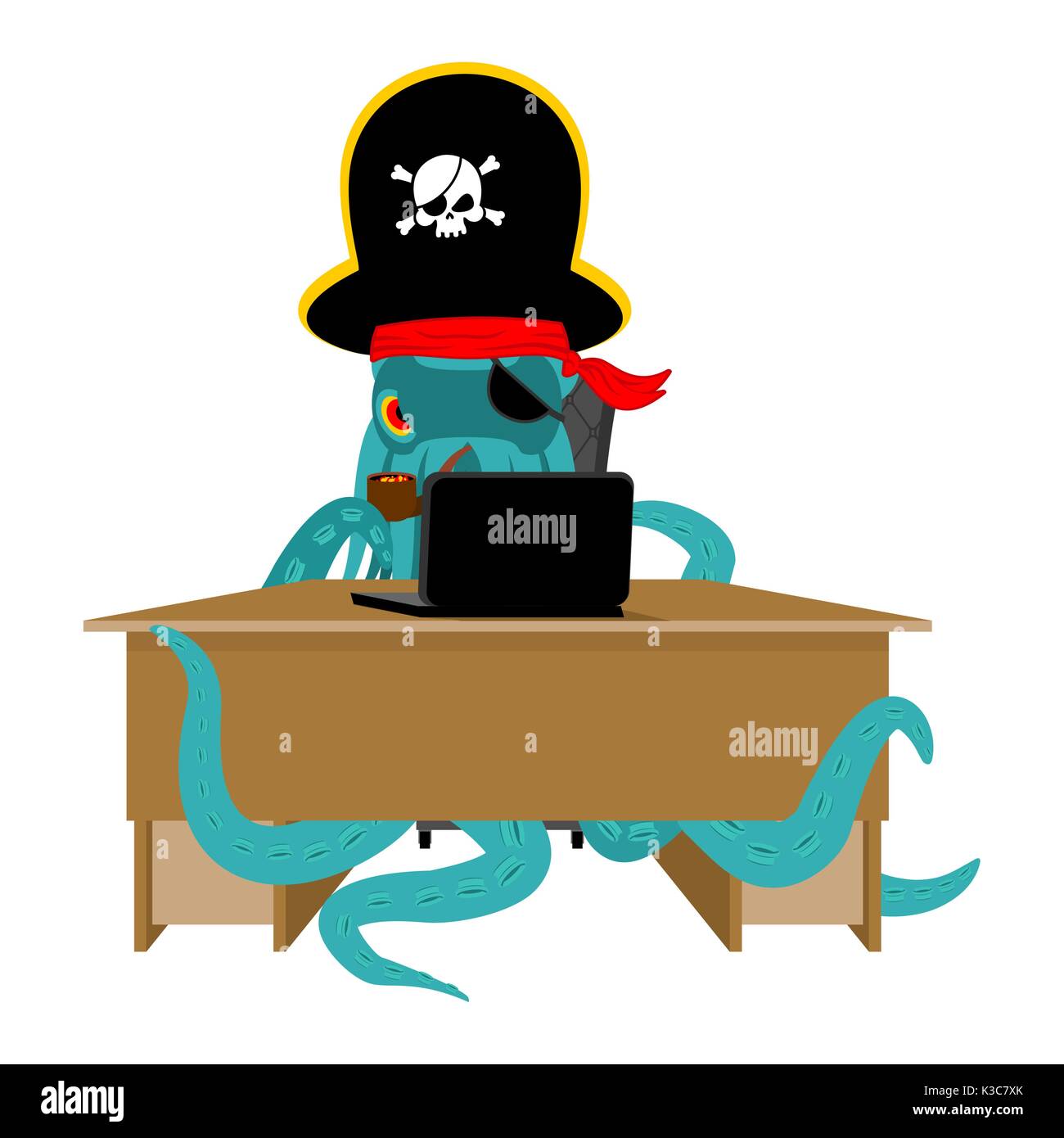Internet pirates Stock Vector Images - Alamy