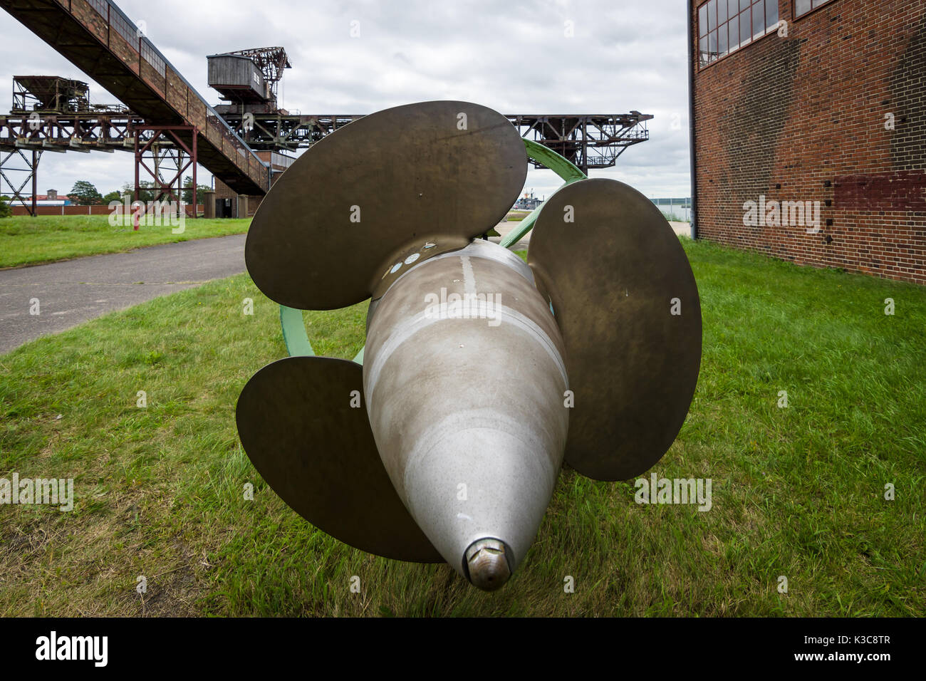 Old ship screw. Army Research Center. During the World War II, the area ...