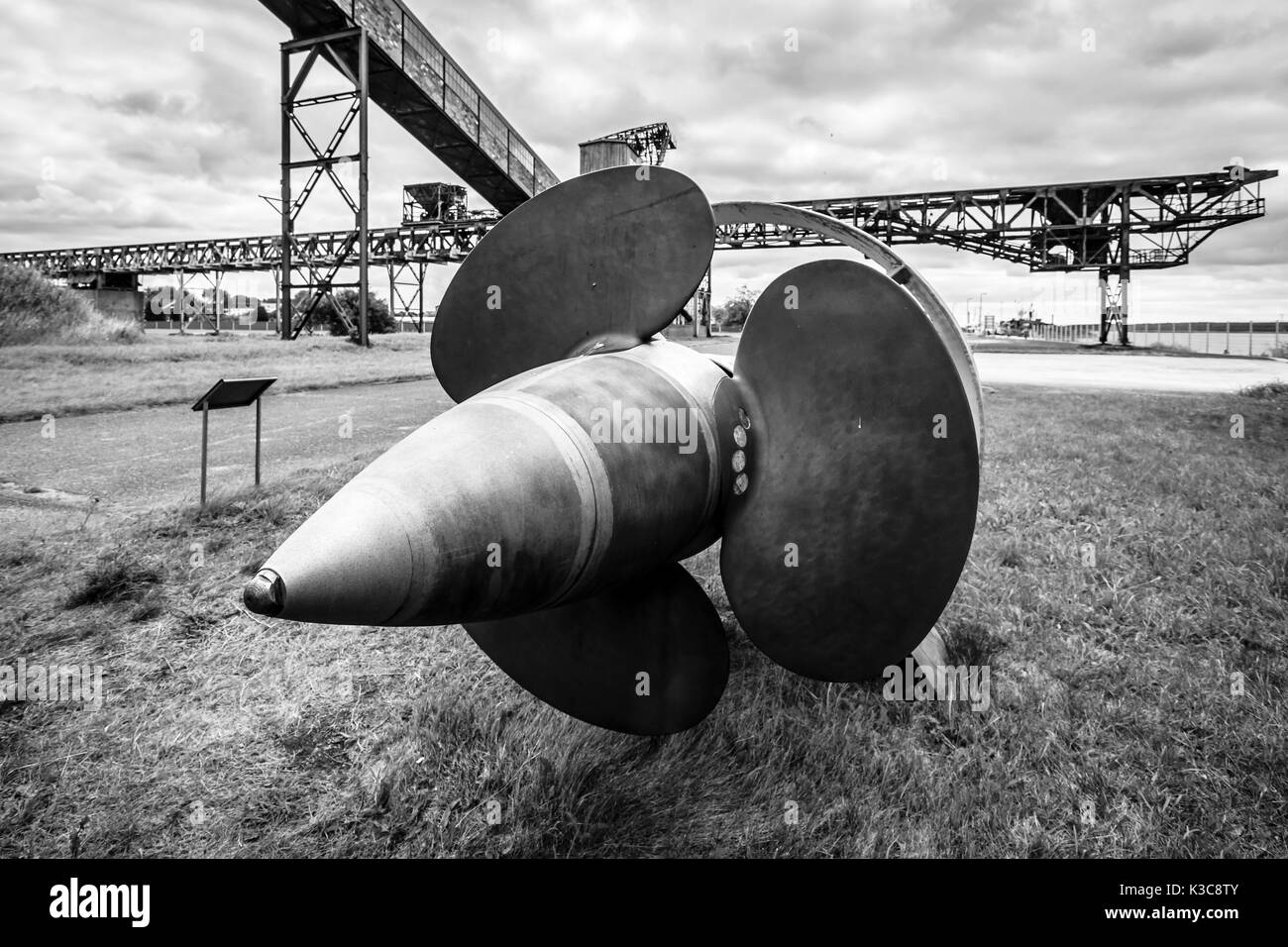 Old ship screw. Army Research Center. During the World War II, the area ...