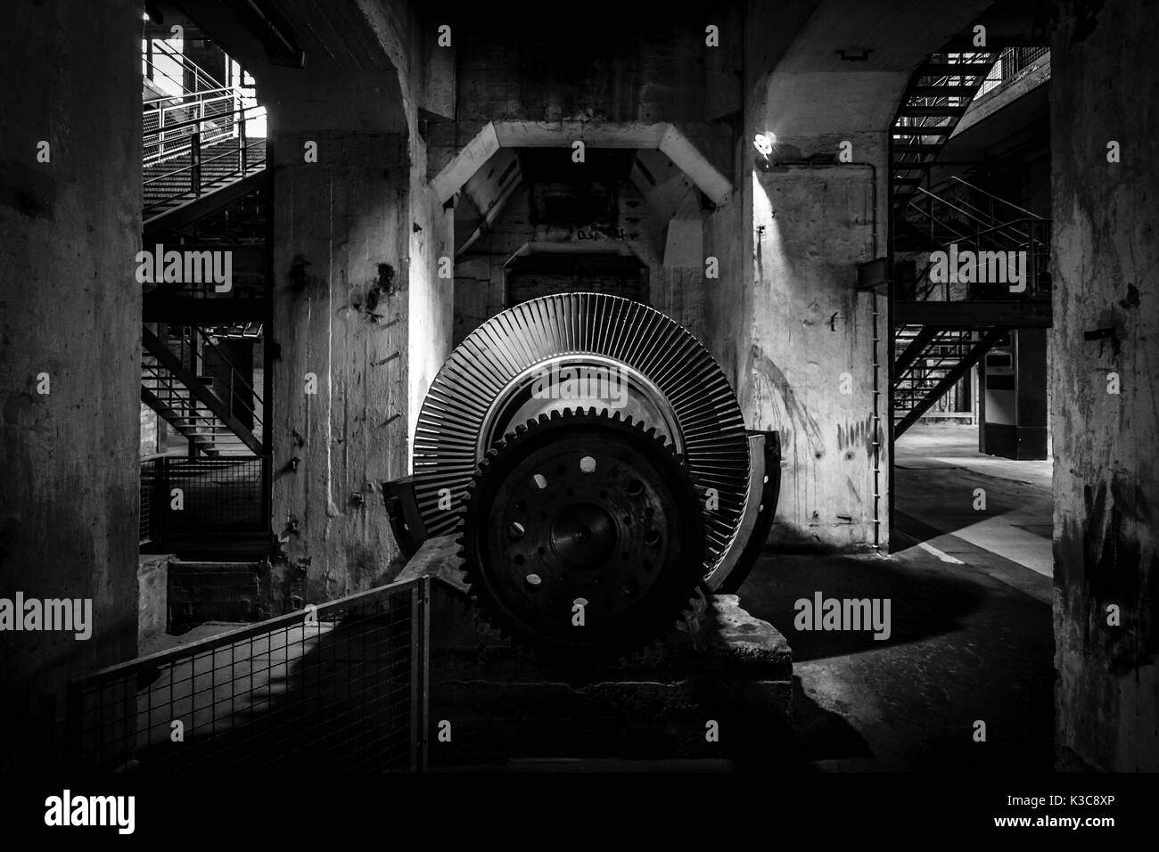 Abandoned rocket production workshops. Peenemuende Army Research Center ...