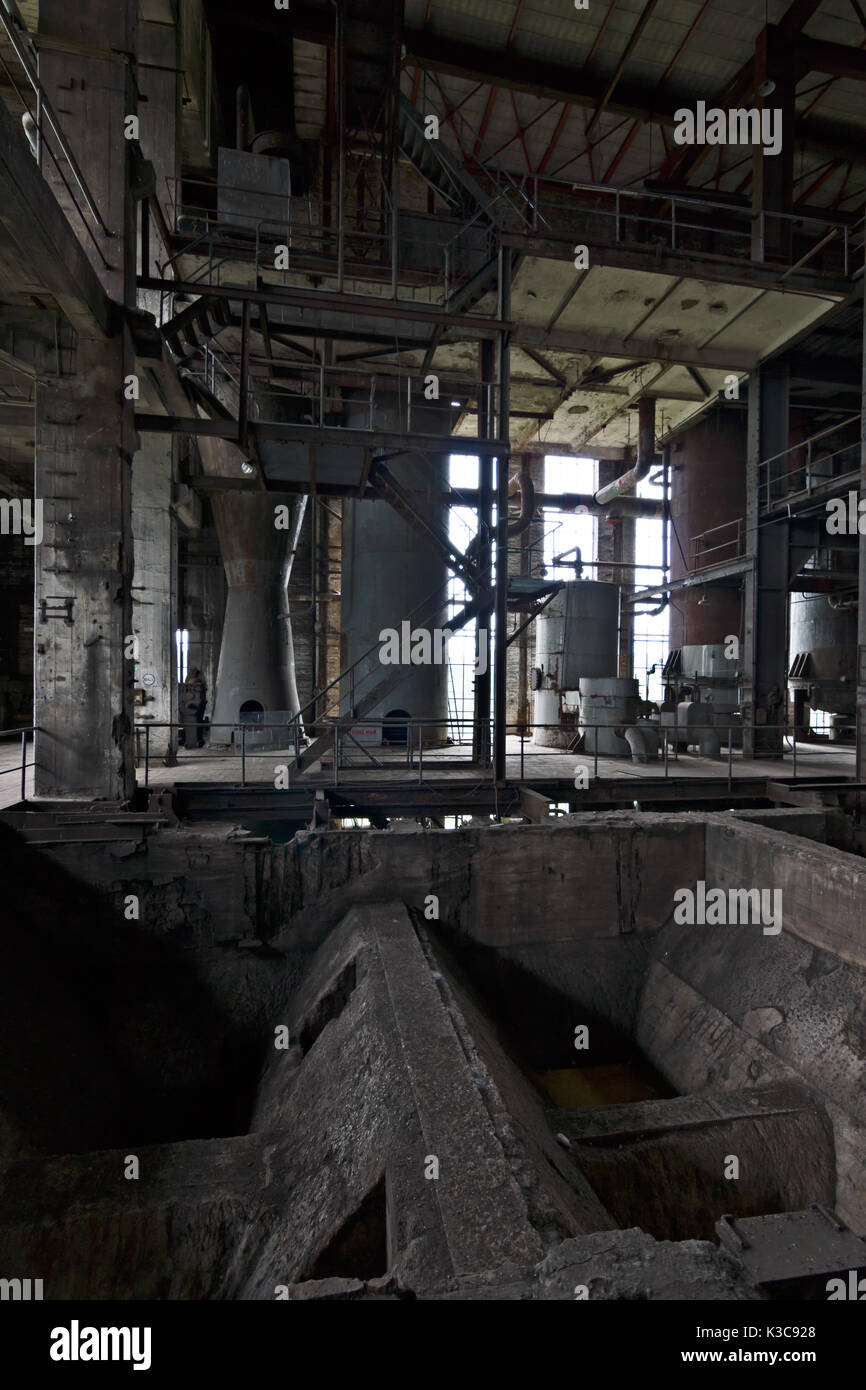 Abandoned rocket production workshops. During the World War II, the ...