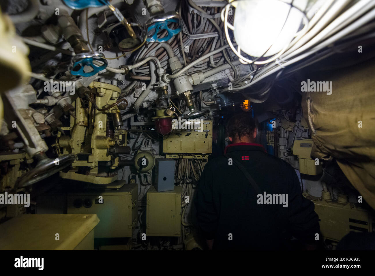 Interior of the Soviet Juliett-class submarine K-24 (U461). Peenemuende ...
