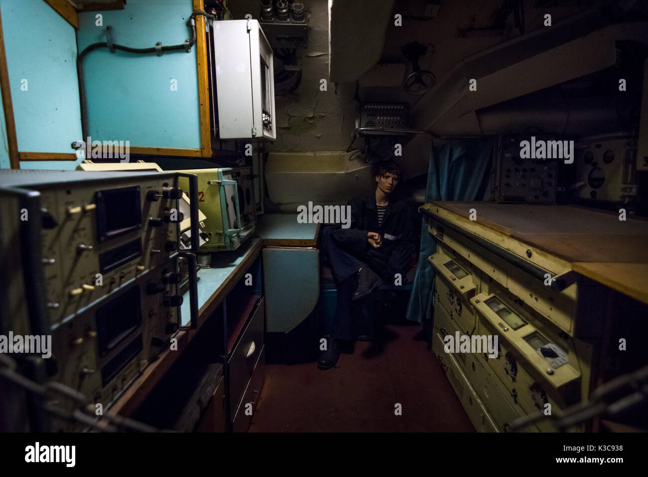 Interior of the Soviet Juliett-class submarine K-24 (U461 Stock Photo ...