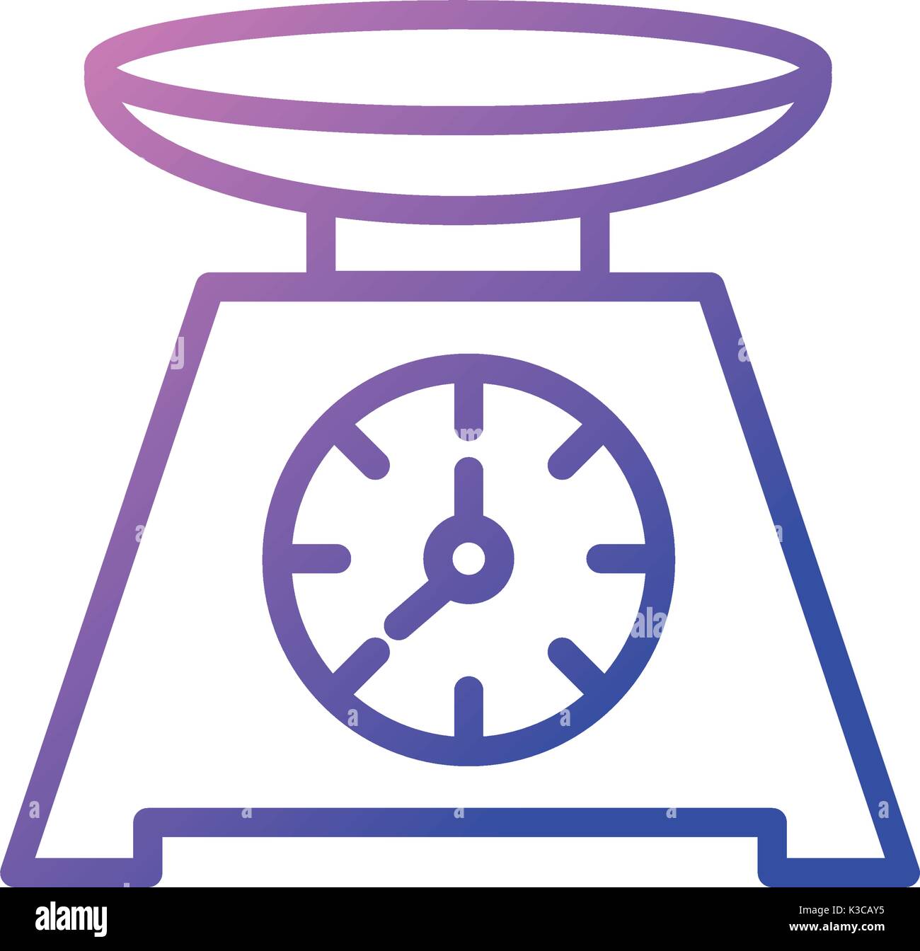 line bascule kitchen utensil object to cuisine Stock Vector Image & Art ...