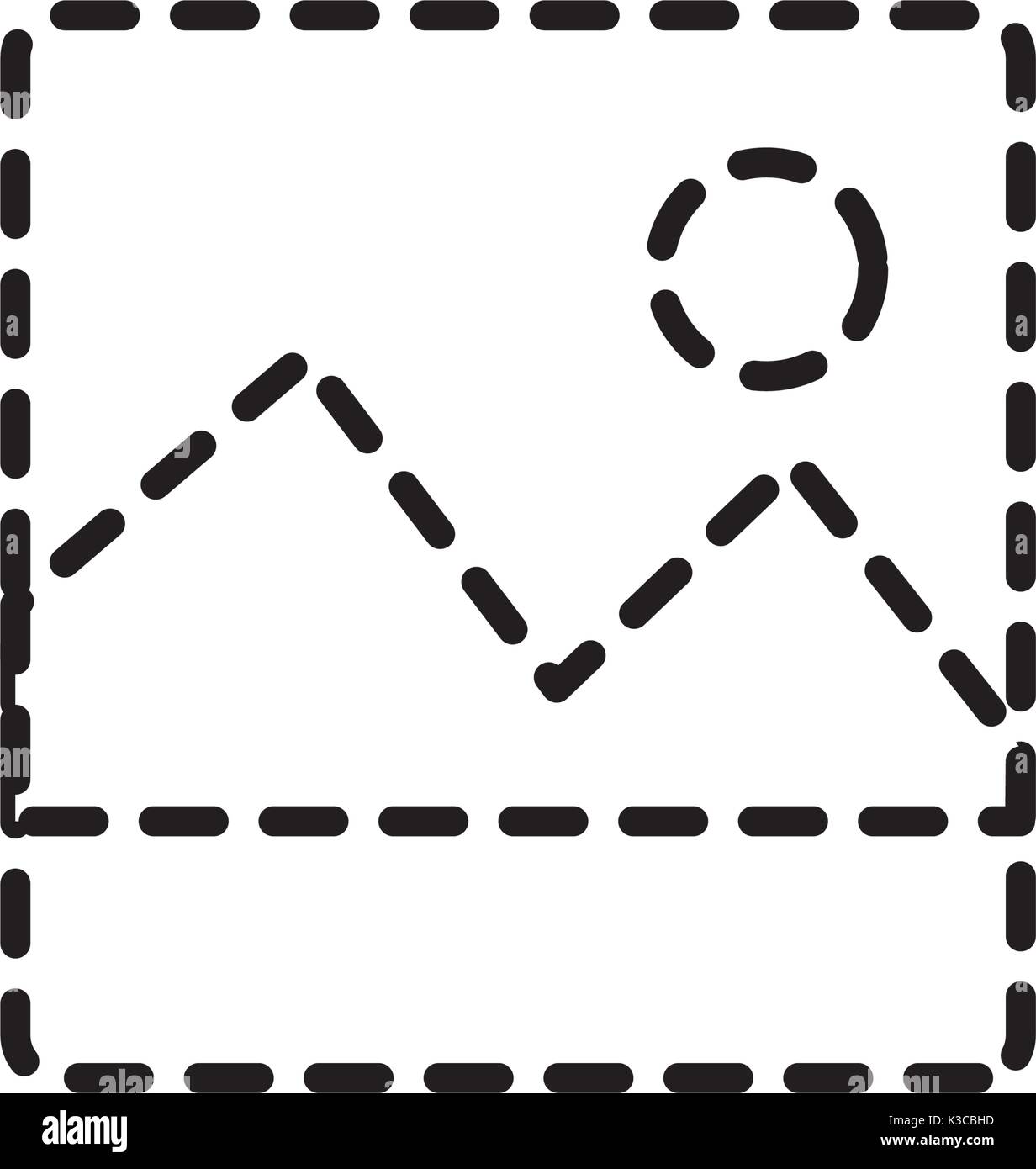 dotted shame frame picture art image design Stock Vector Image & Art ...