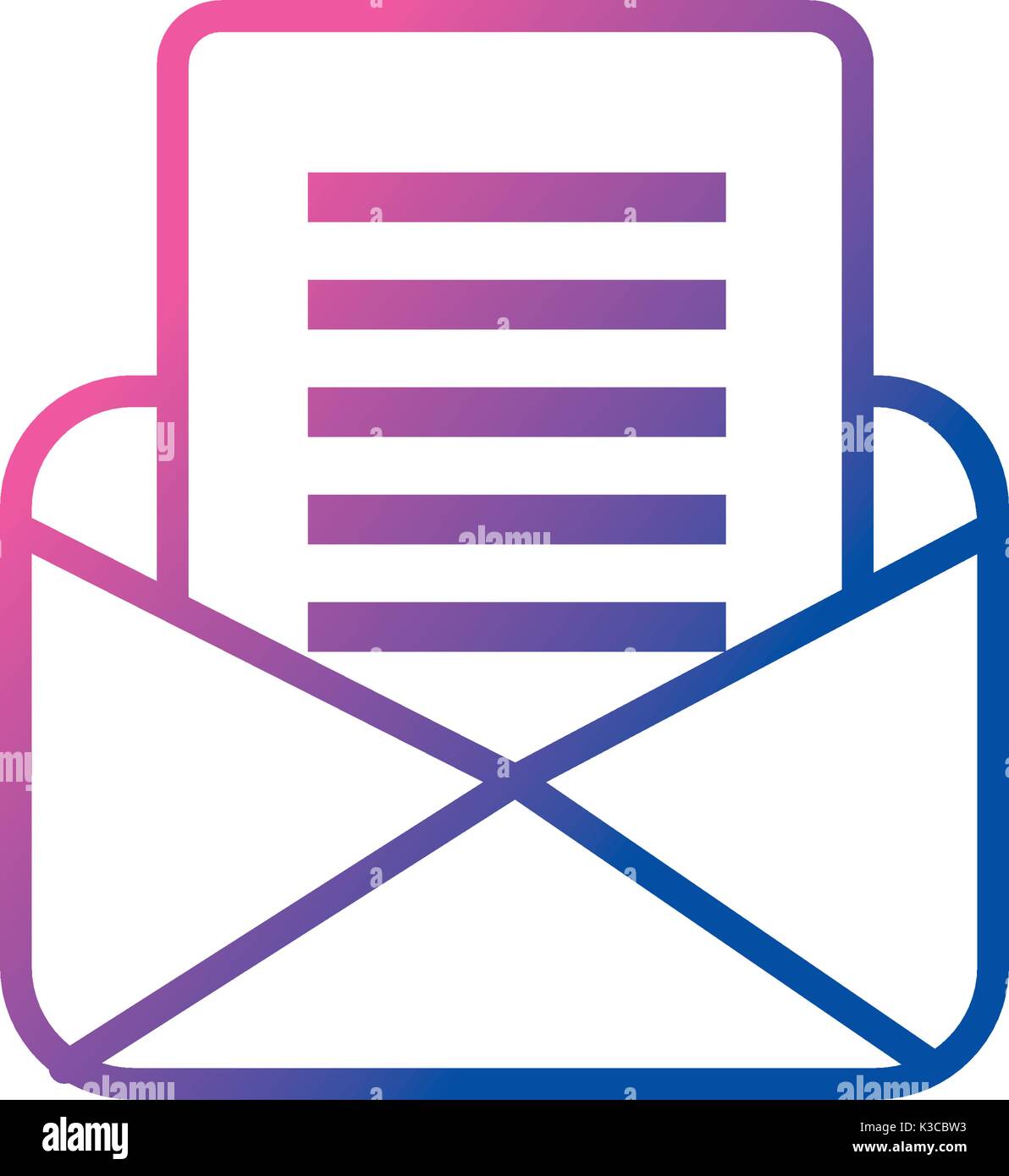 line card letter with important message information Stock Vector Image ...