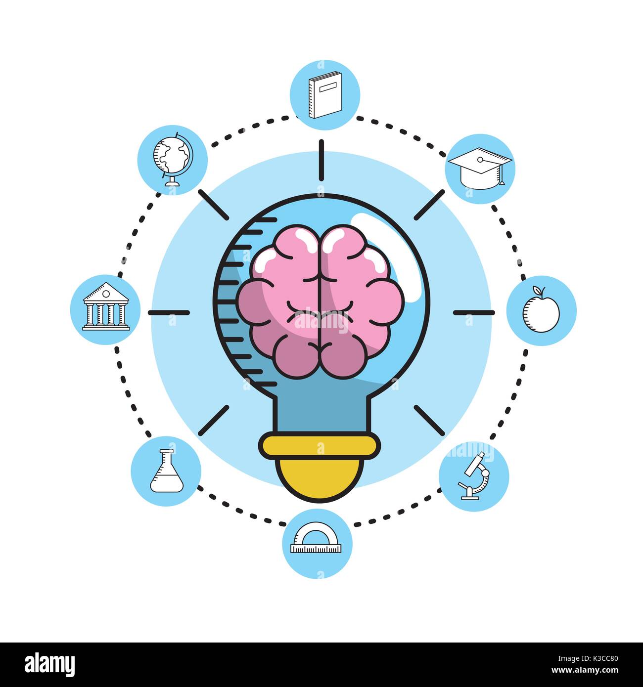set school utensils to education knowledge Stock Vector Image & Art - Alamy