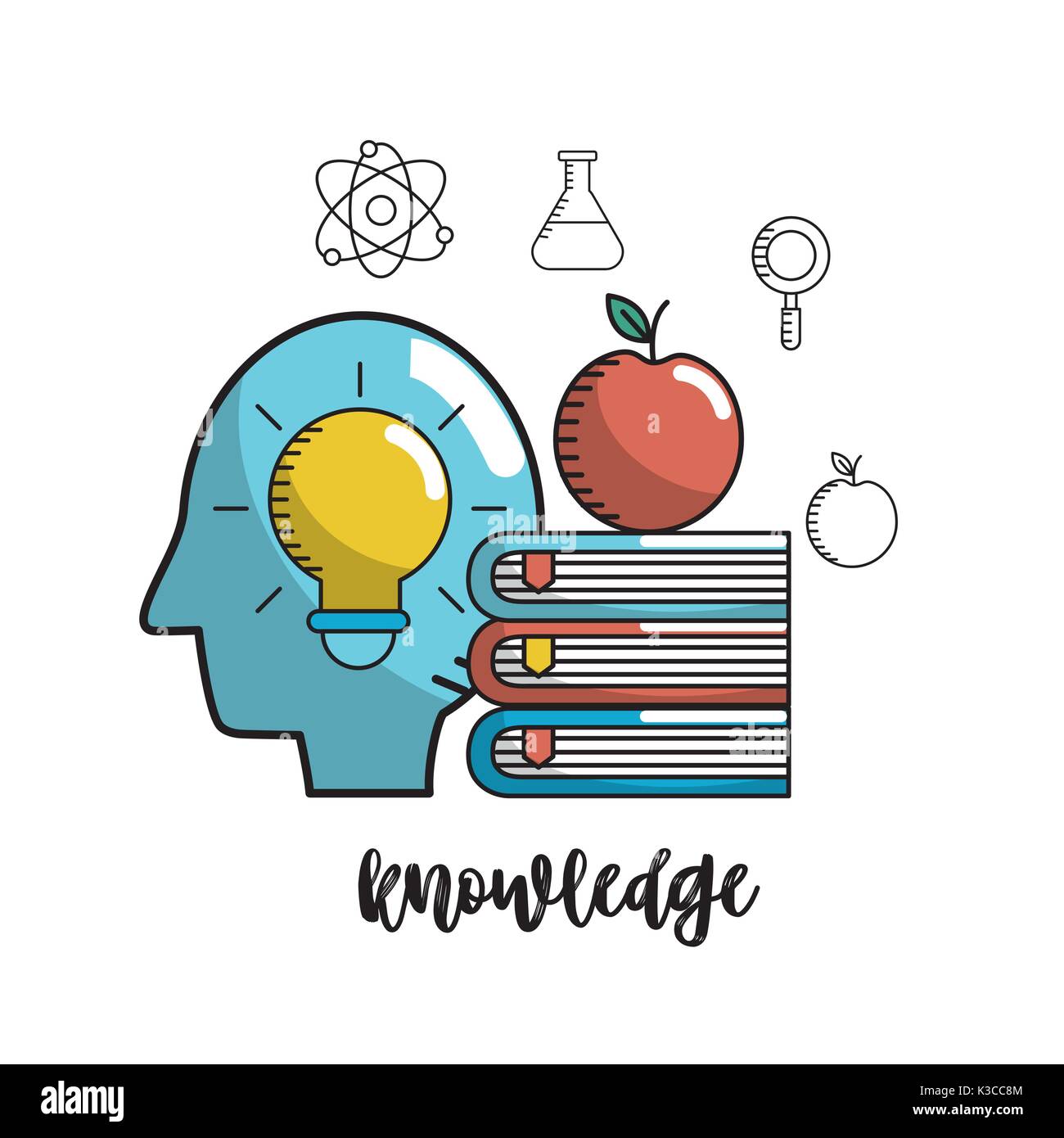 education school knowledge and utensils design Stock Vector Image & Art ...