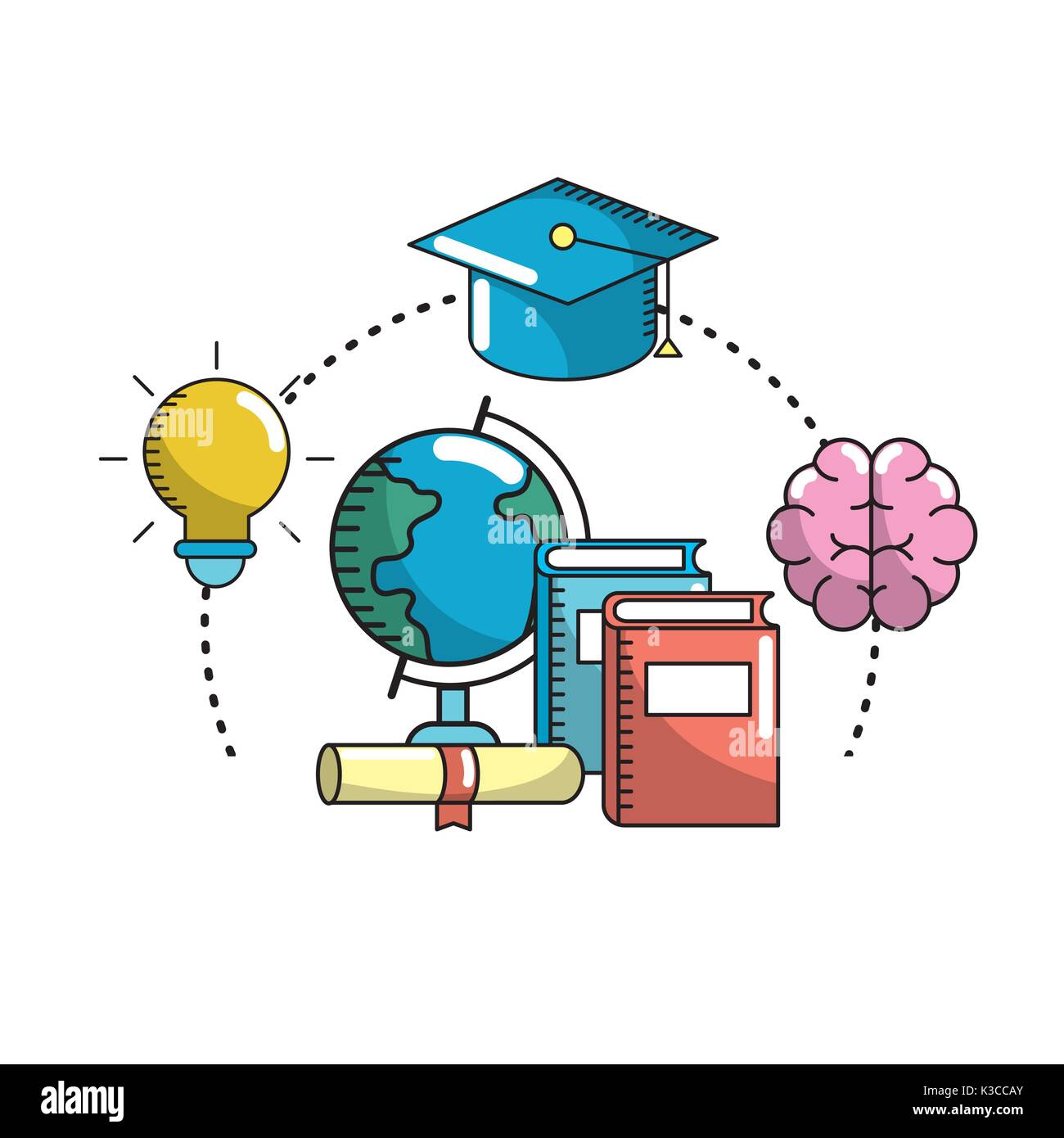 school knowledge utensils to education learn Stock Vector Image & Art ...