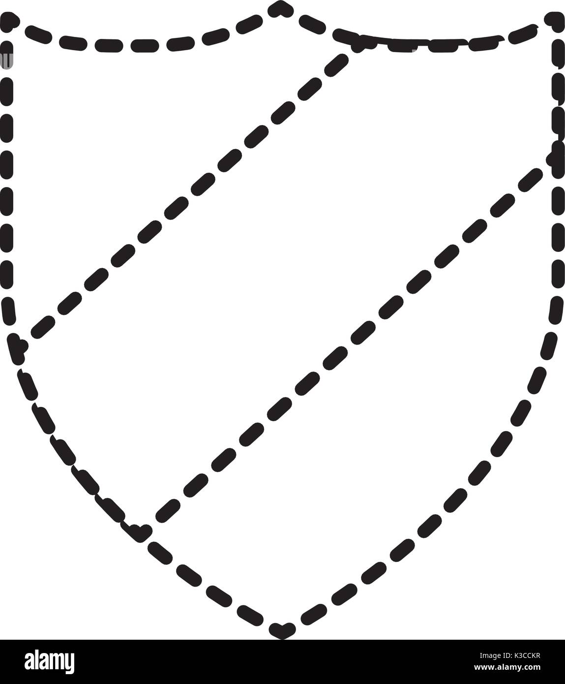 dotted shape shield protection and security privacy element Stock ...