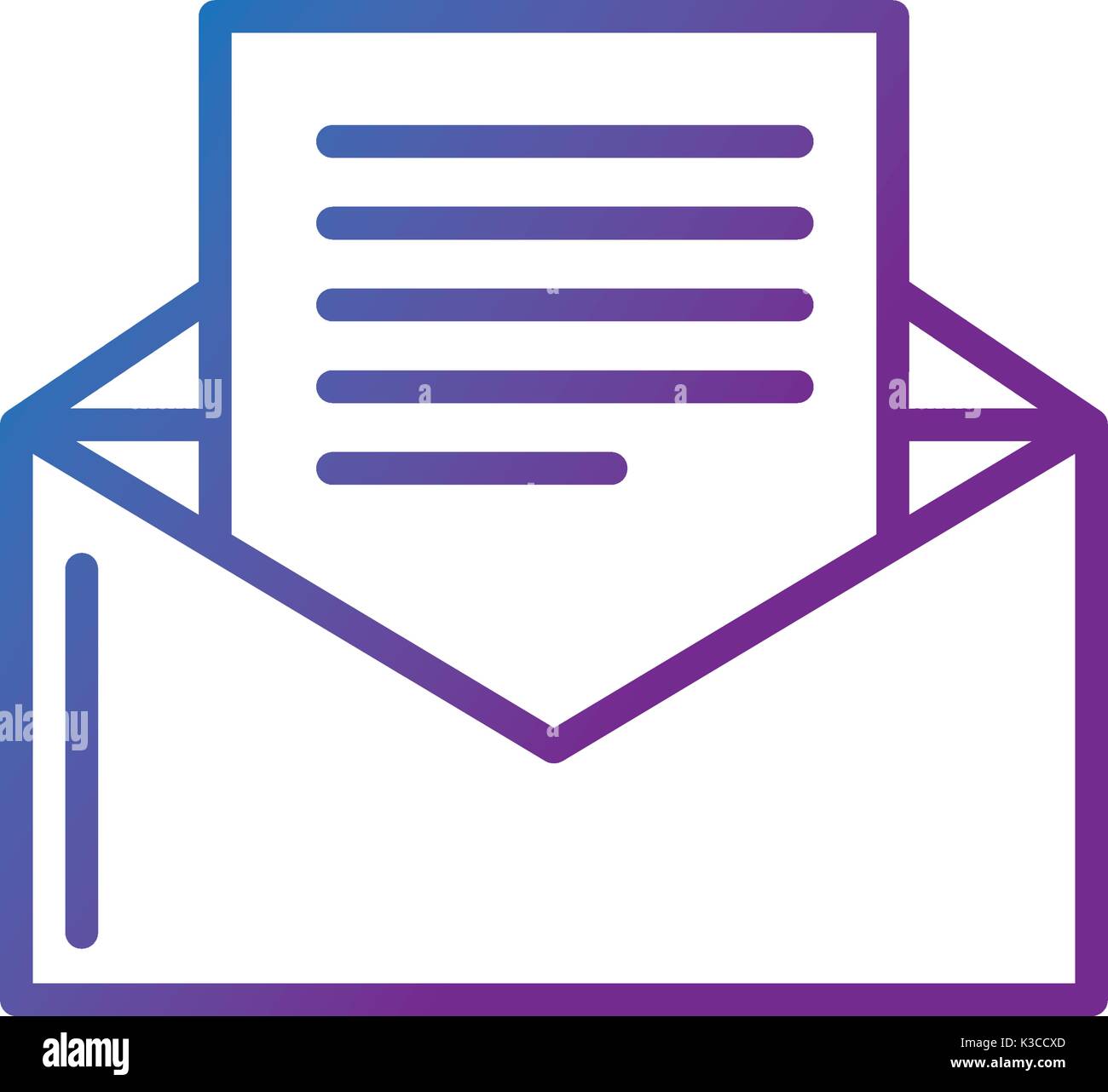 line card letter with important message information Stock Vector Image ...