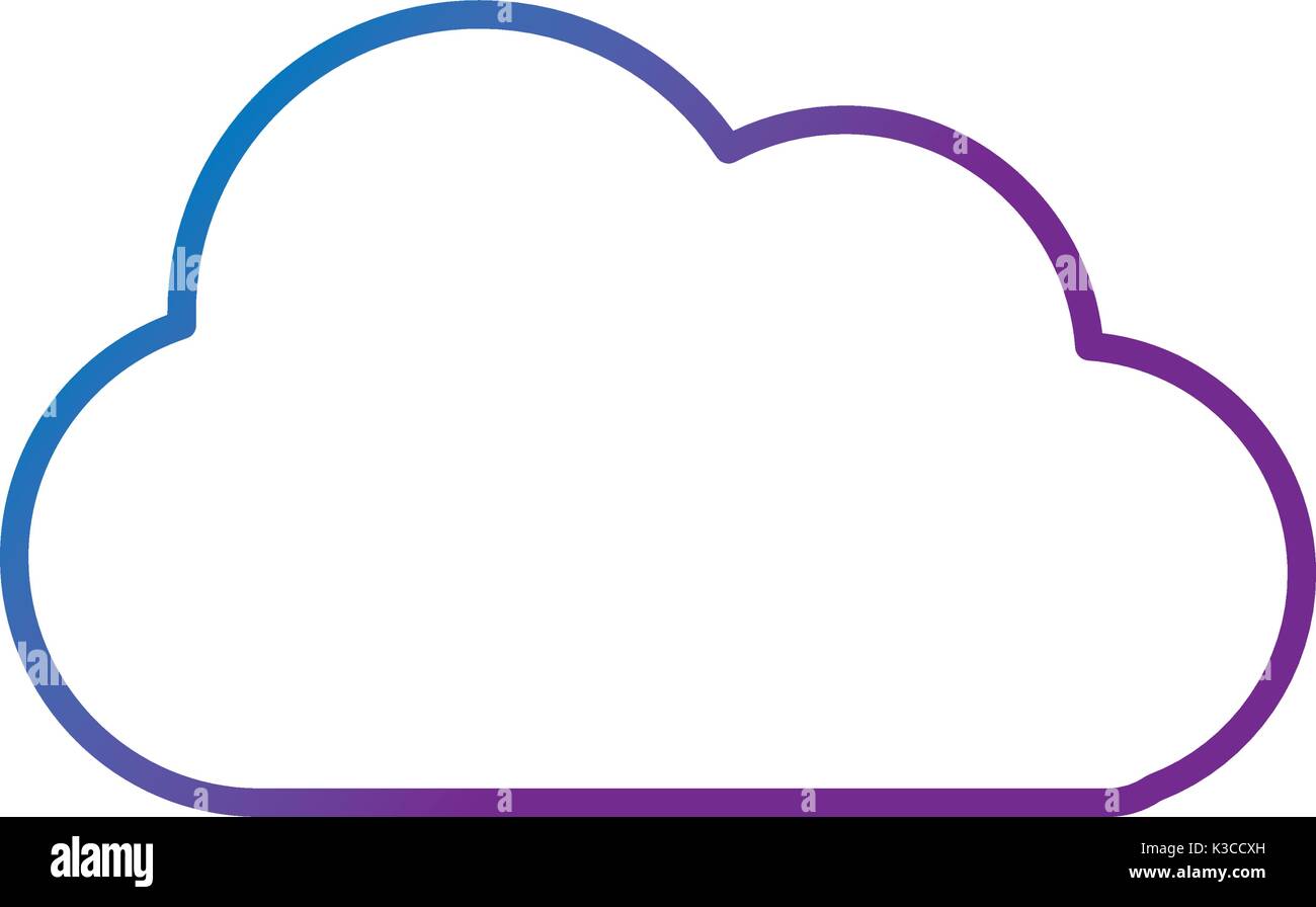line nice cloud design Stock Vector Image & Art - Alamy