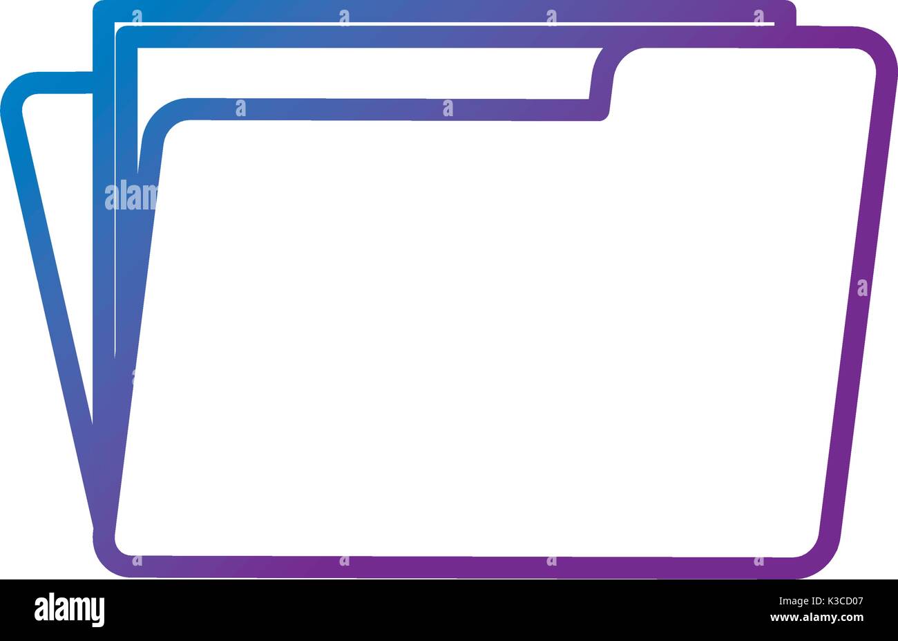 line folder file with important business documents Stock Vector Image ...