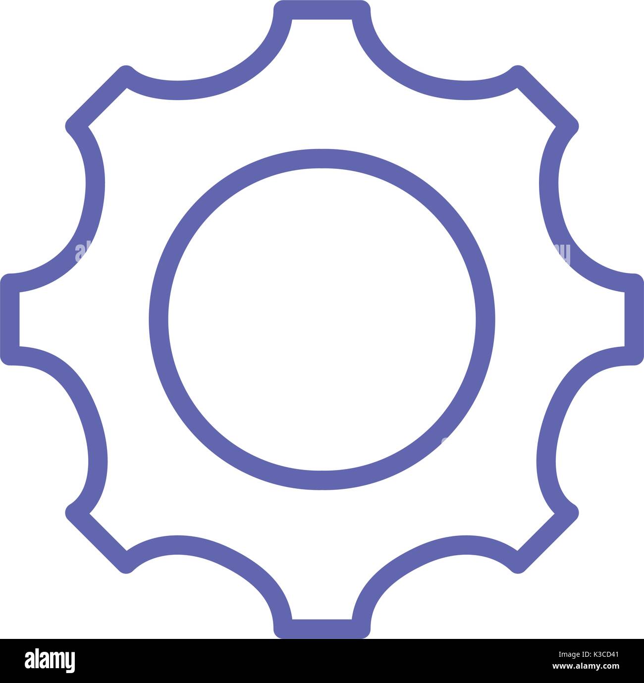 silhouette gear engineering industry process technology Stock Vector ...