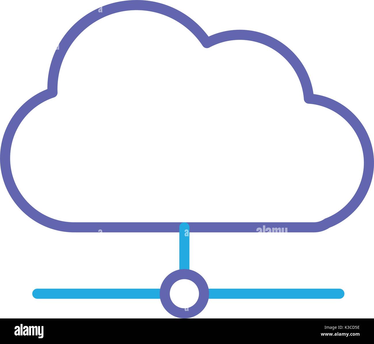 silhouette cloud data connection network information Stock Vector Image ...