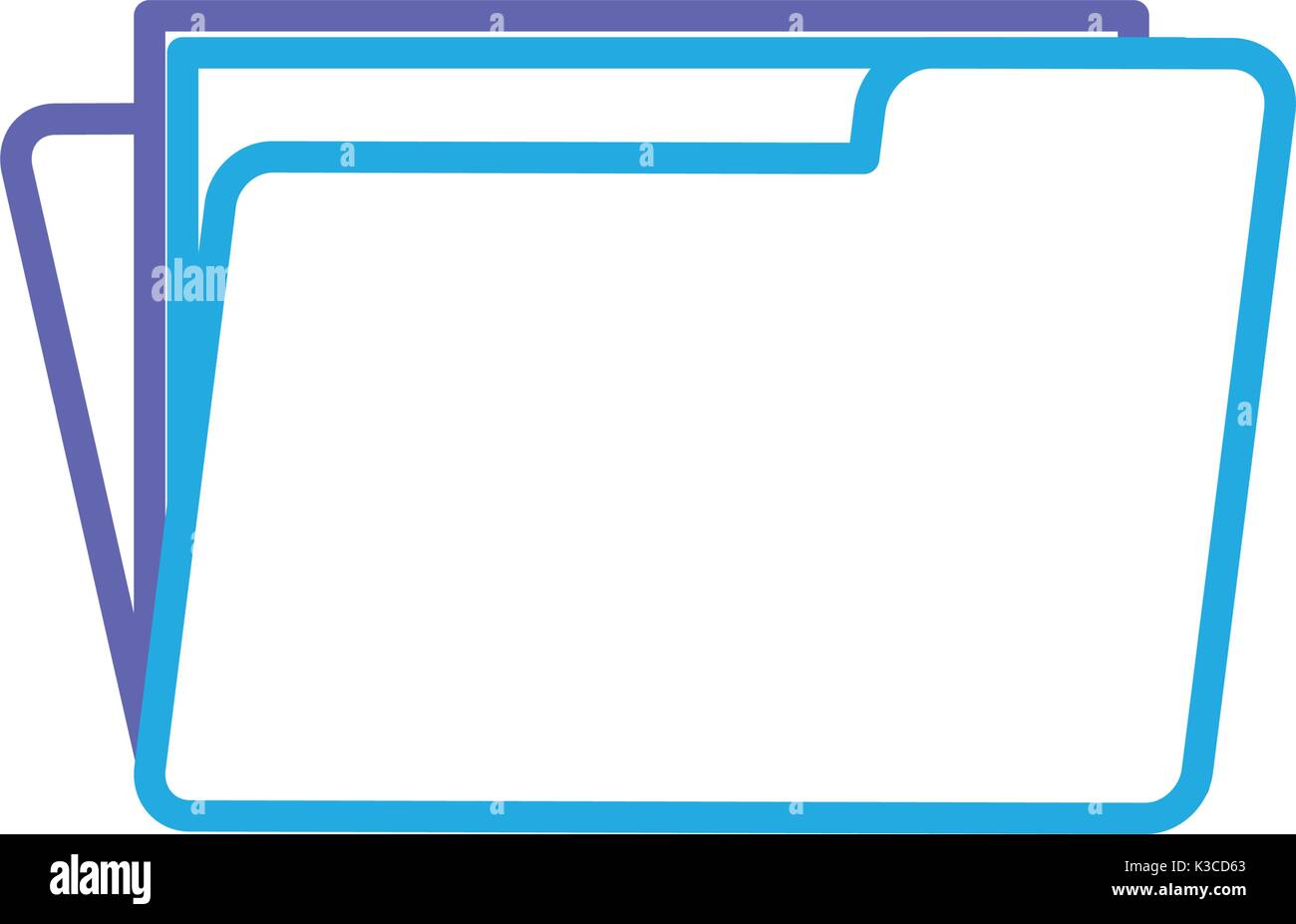 silhouette folder file with important business documents Stock Vector ...