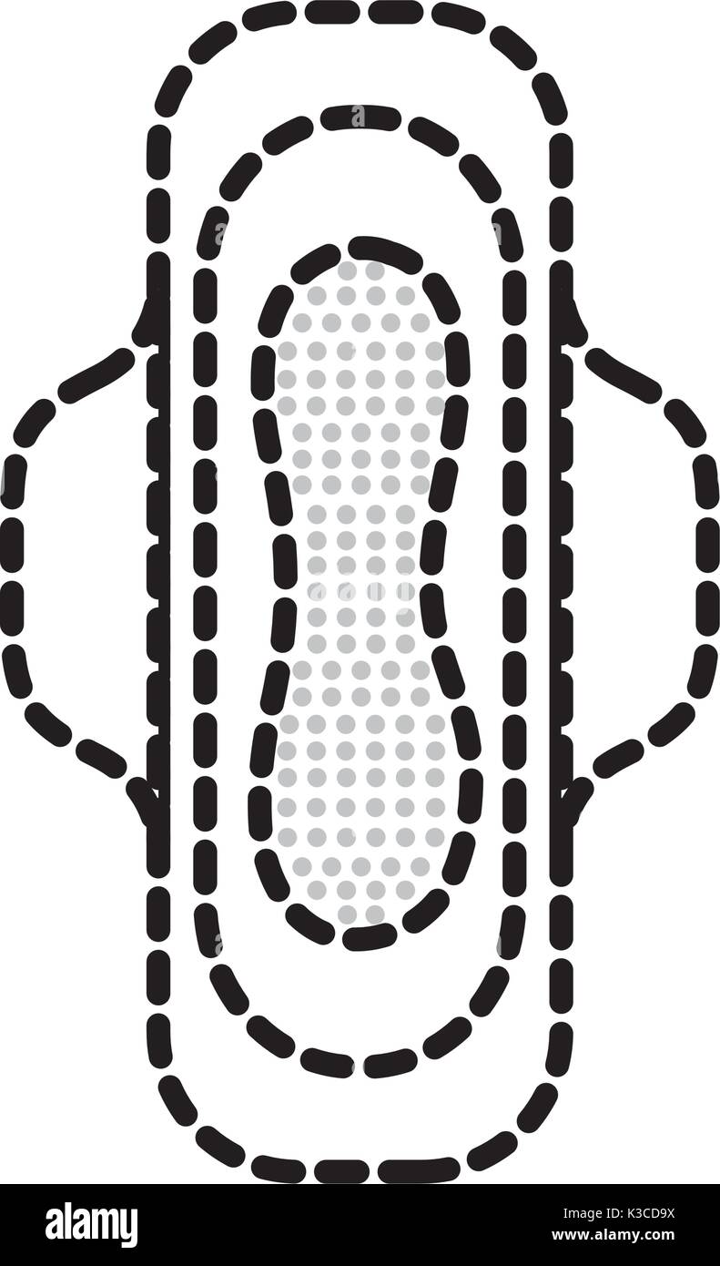 dotted shape hygiene woman sanitary protection of mesntruation Stock ...