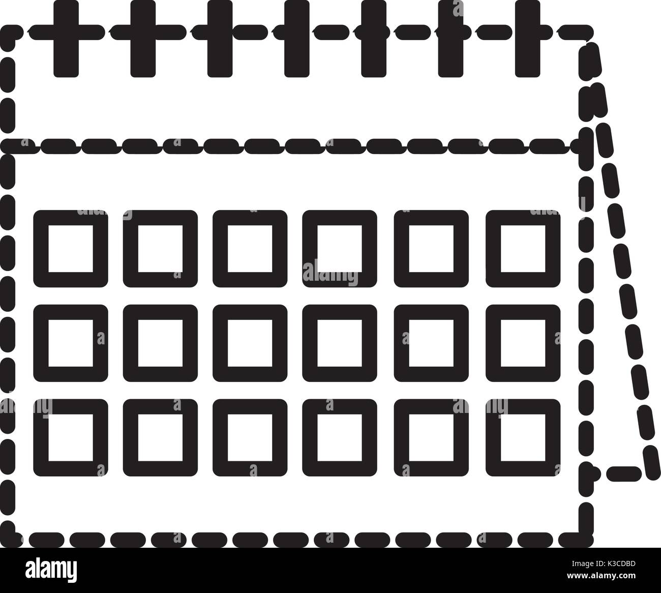 dotted shape important calendar to remember special days Stock Vector ...