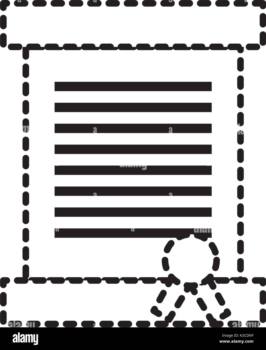 dotted shape letter card mesage with important text Stock Vector Image ...
