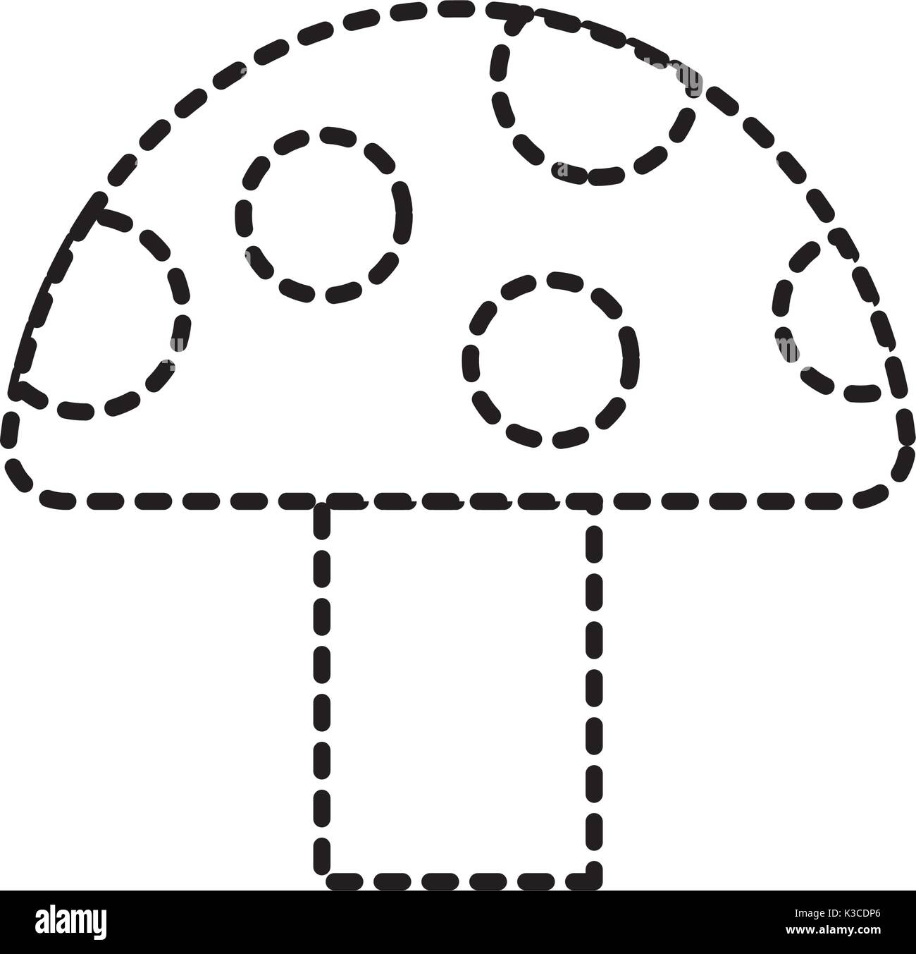 dotted shape vegetables fungust natural and organ plant Stock Vector ...