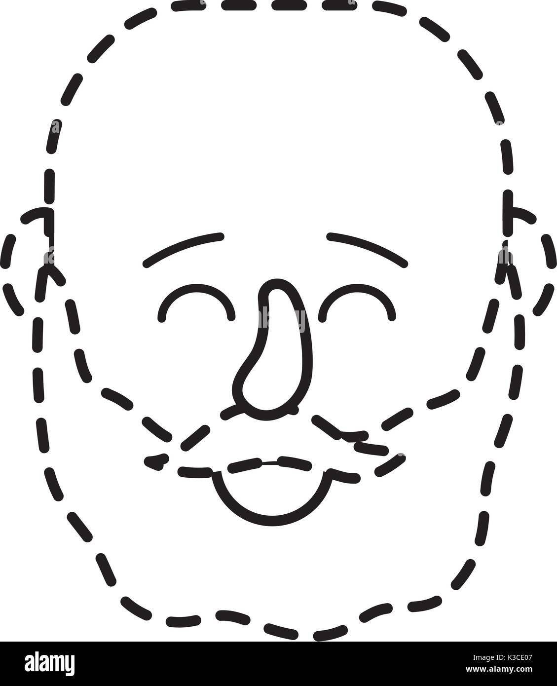 dotted shape avatar man head with hairstyle design Stock Vector Image ...